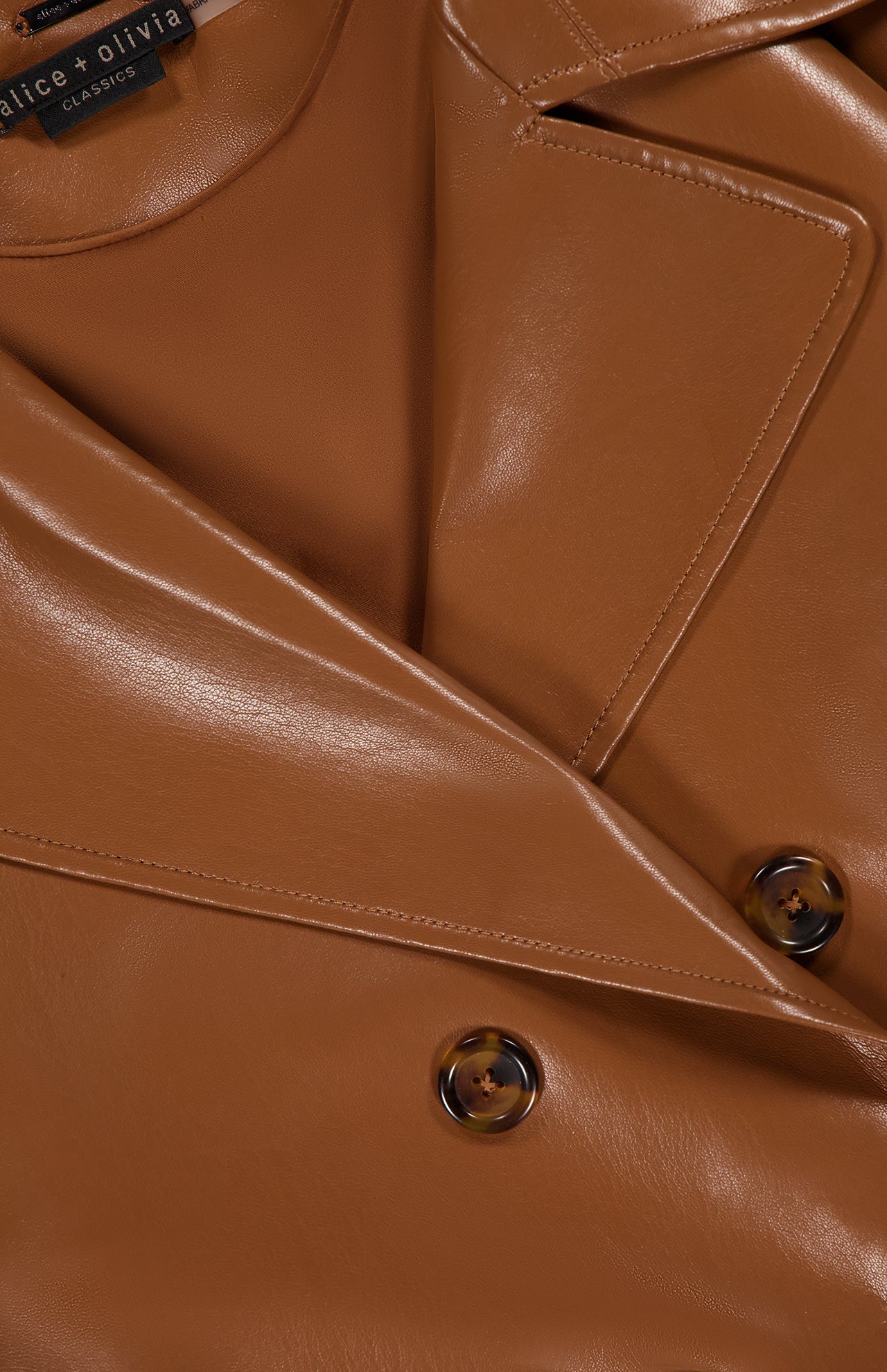 Alice & Olivia Women's Keith Vegan Cropped Trench with Belt | A.K. Rikk's