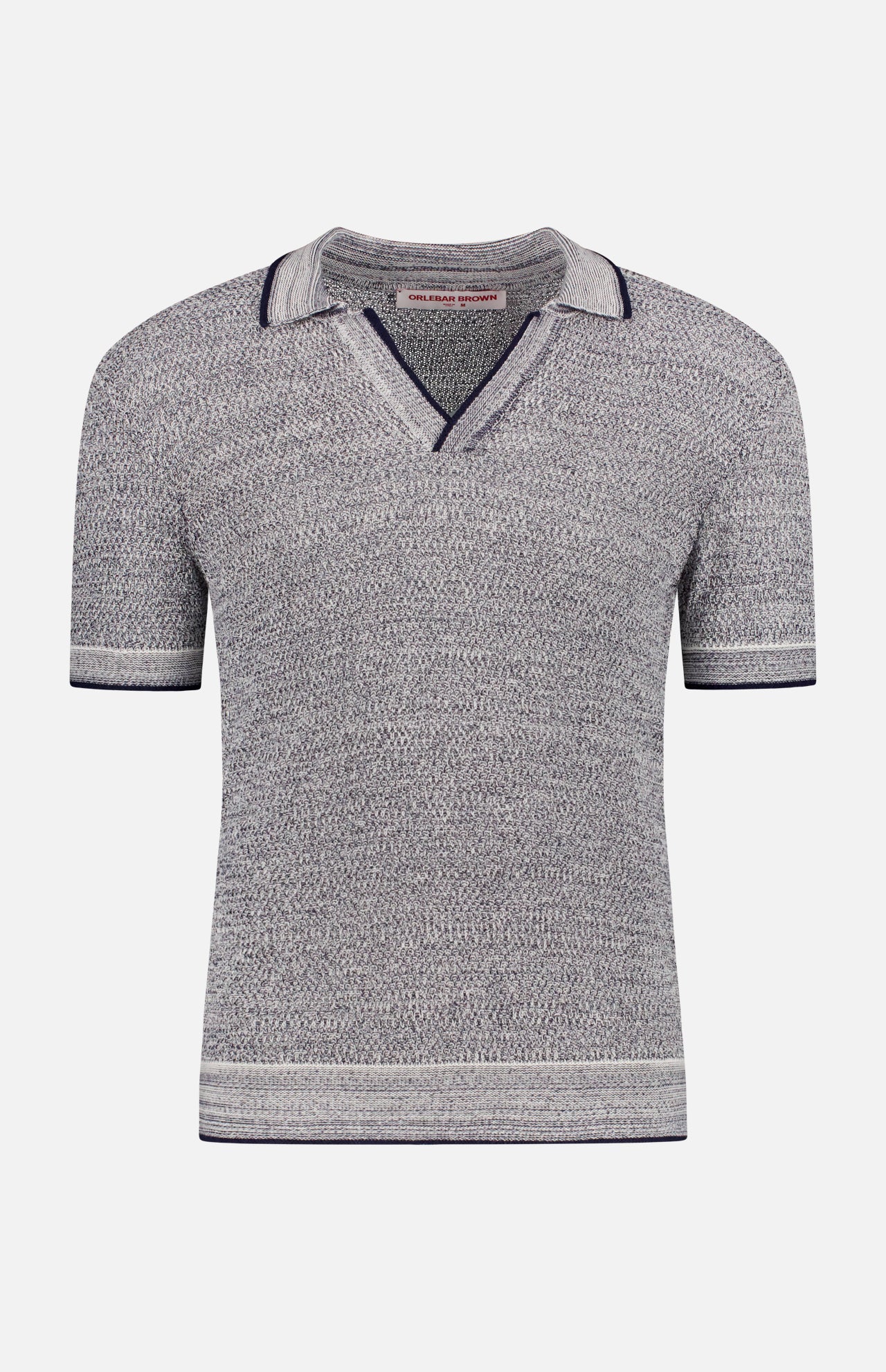 Orlebar Brown Men's Horton Boucle Melange Polo Shirt | A.K. Rikk's
